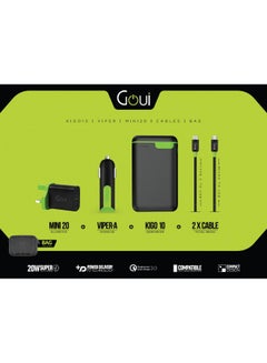 Goui Bundle Kigo 10/ MIni20 / Viper/ Micro/ Type C/ Bag Black KSA ...