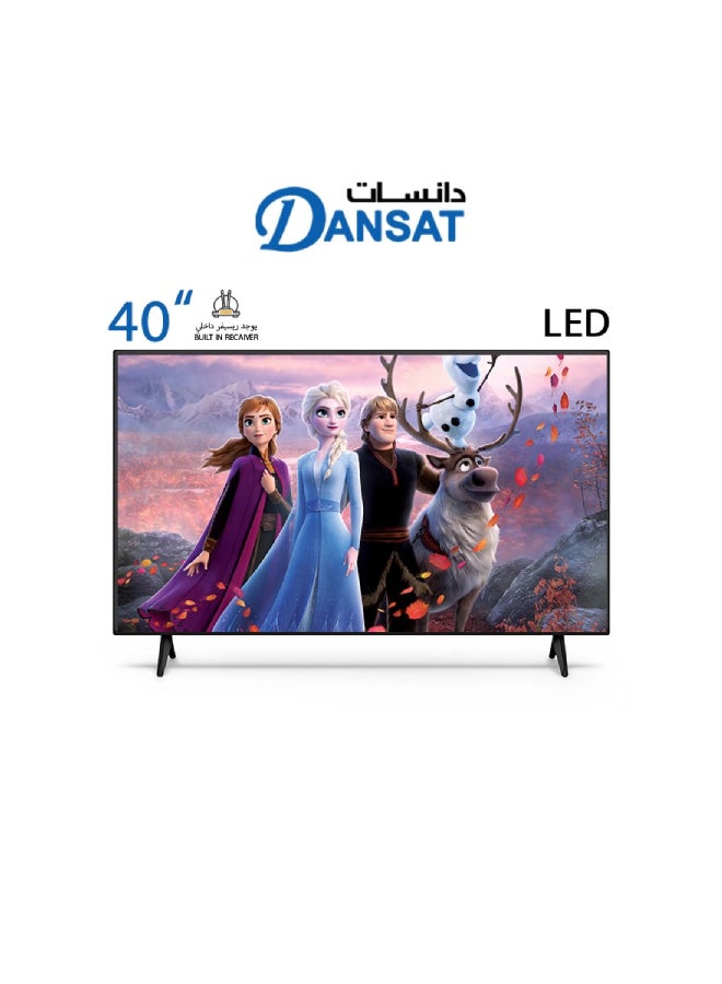 Dansat 40-Inch LED TV DTD40BF Black | Best Price KSA | Riyadh, Jeddah