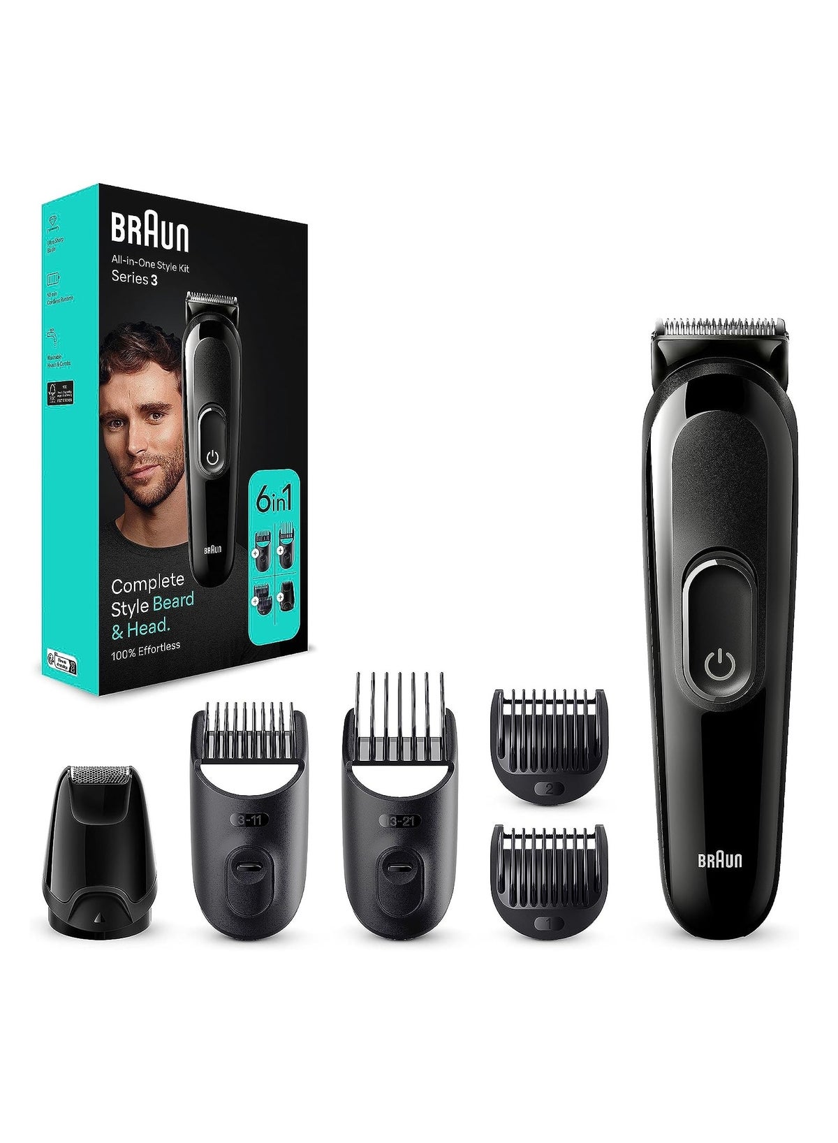 BRAUN 6-in-1 Style Kit trimmer Series 3 for Beard and Hair | Best Price ...