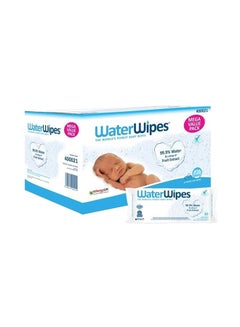 WaterWipes Mega Value Box Baby Wipes - Pack Of 12 Pouches x 60 Sheets ...