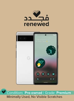 Google Renewed - Pixel 6a Dual Sim Chalk 6GB RAM 128GB 5G ...