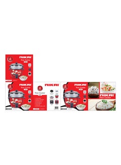 NIKAI Rice Cooker 1 L 700 W NR672N1 Red UAE | Dubai, Abu Dhabi