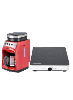 GEEPAS Grinder & Drip Coffee Maker With Infrared Cooker Set- Coffee ...