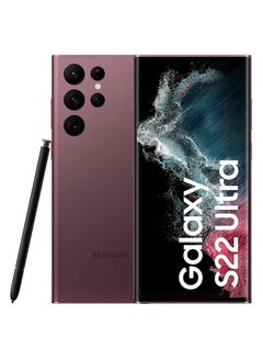 Samsung Galaxy S22 Ultra Dual Esim Physical Burgundy 8GB RAM 128GB 5G ...