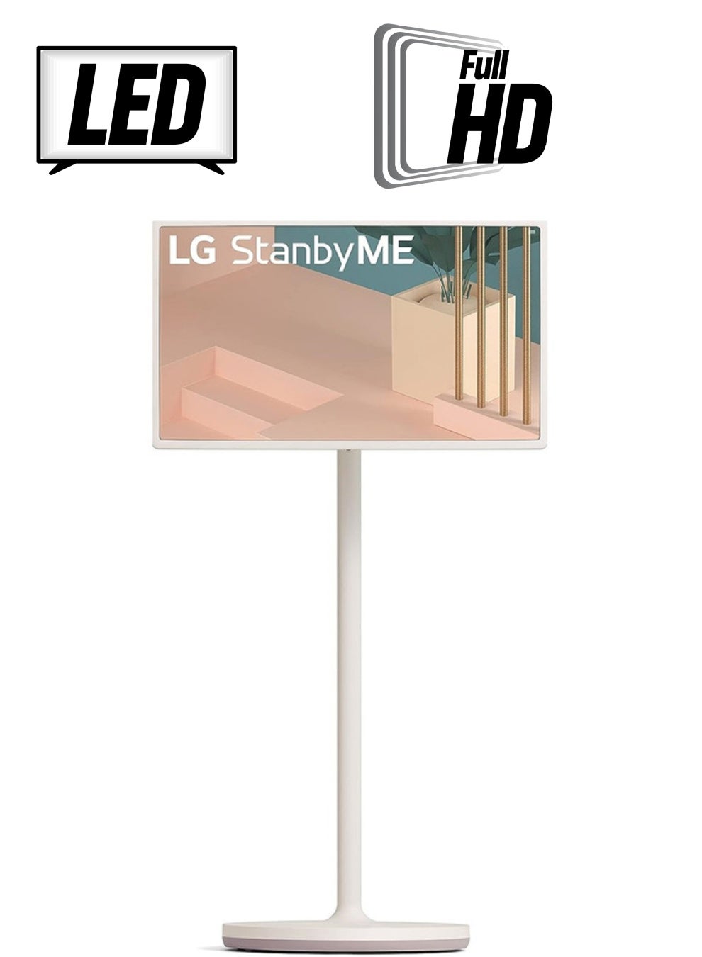 LG 2023 LG StanbyME - 27inch Movable Smart Screen 27ART10AKPL White ...