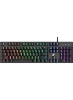 havit Havit KB858L,Mechanical Keyboard, RGB Backlit With 12 Multimedia ...