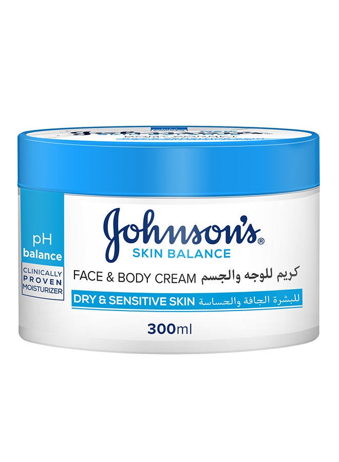 Johnson's Skin Balance Face and Body Cream 300ml | Best Price KSA ...