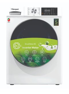 Bompani Washer/Dryer White 8 Kg/ 6 Kg 1400Rpm Stainless Steel Drum ...