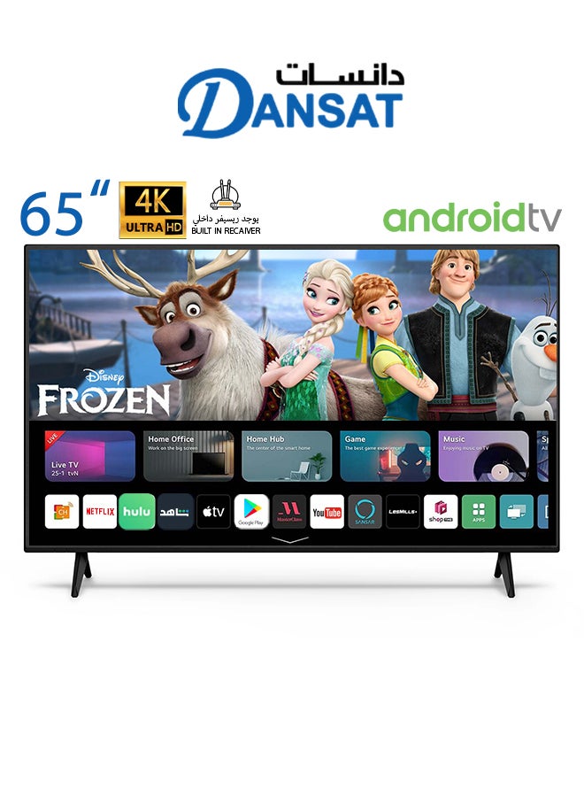 Dansat 65-Inch Ultra HD 4K Smart Android TV With Wall Mount And ...