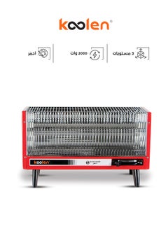 KOOLEN Electric Heater 3 Heating Levels 2000 W 807102042 Red | Best ...