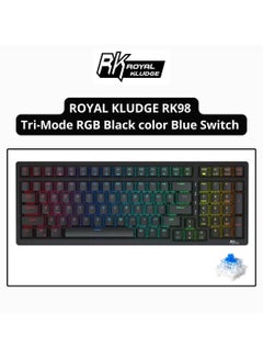 Royal Kludge Royal Kludge RK98 Tri-Mode RGB 100 Keys Hot Swappable ...