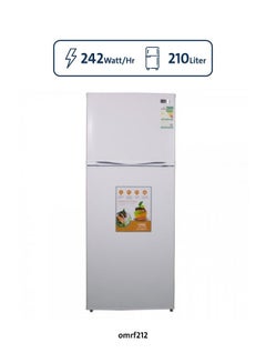 Unix Two Door Refrigerator And Freezer 7.4 Feet 210 L omrf212 White KSA ...