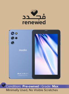 modio Renewed - M12 7-Inch HD Display Dual SIM Blue 6GB RAM 256GB 5G ...