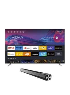 JVC 70 Inch 4K UHD Edgeless Smart TV Powerd By Vidaa With JVC Soundbar ...