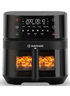 nutricook Air Fryer Quiet Cooking, Air Fry/Roast/Bake/Dehydrate/Reheat ...