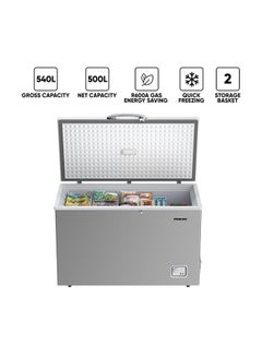 NIKAI Single Door Chest Freezer With Storage Basket, High Energy ...