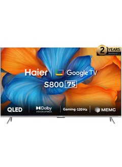 Haier 75 Inch QLED 4K UHD Smart Google TV | Dolby Vision & Atmos ...