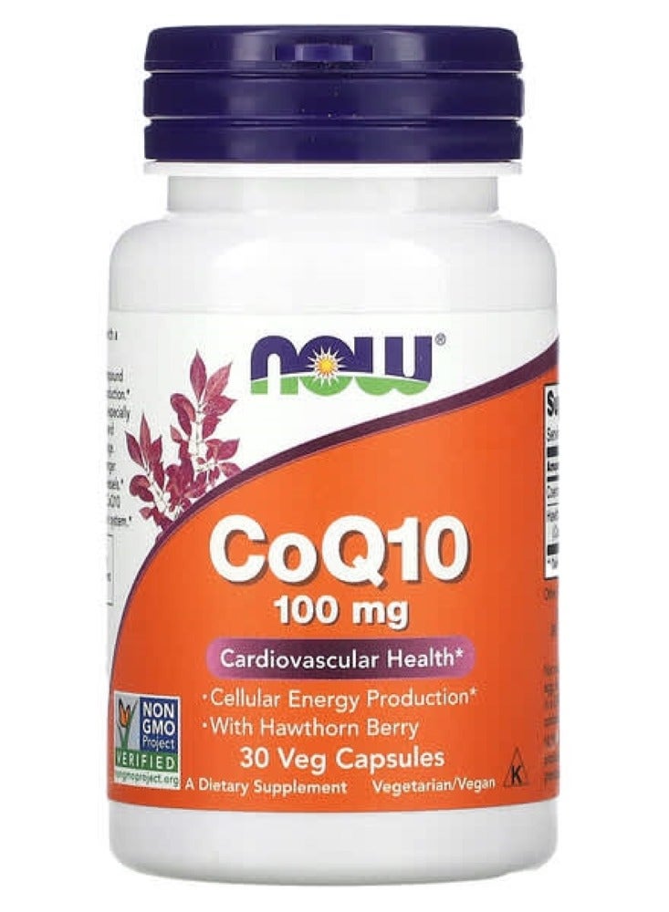 Now Foods Coq10 100Mg 30 Vcaps | Best Price KSA | Riyadh, Jeddah