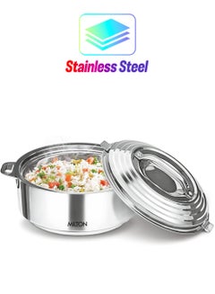 Milton 2500ml Casserole with Lid, Double-Walled Insulated Stainless ...
