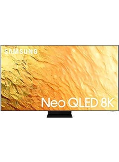 تسوق سامسونج و75 inch Neo QLED 8K AI TV Stainless Steel Quantum HDR 32x ...