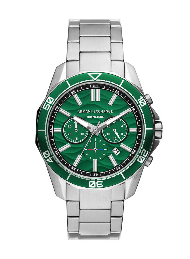 Armani Exchange Men's Analog Round Shape Stainless Steel Wrist Watch ...