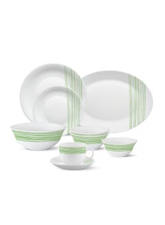 BOROSIL Larah Plano Opal 38 Pc Dinner Set Spring Fall Green UAE | Dubai ...