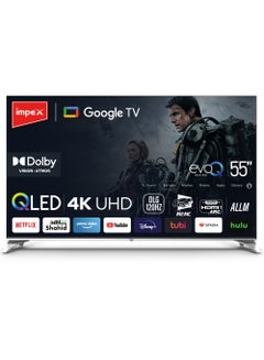 Impex 55 Inch 4K Ultra HD Smart QLED Google TV, Dolby Vision And Atmos ...