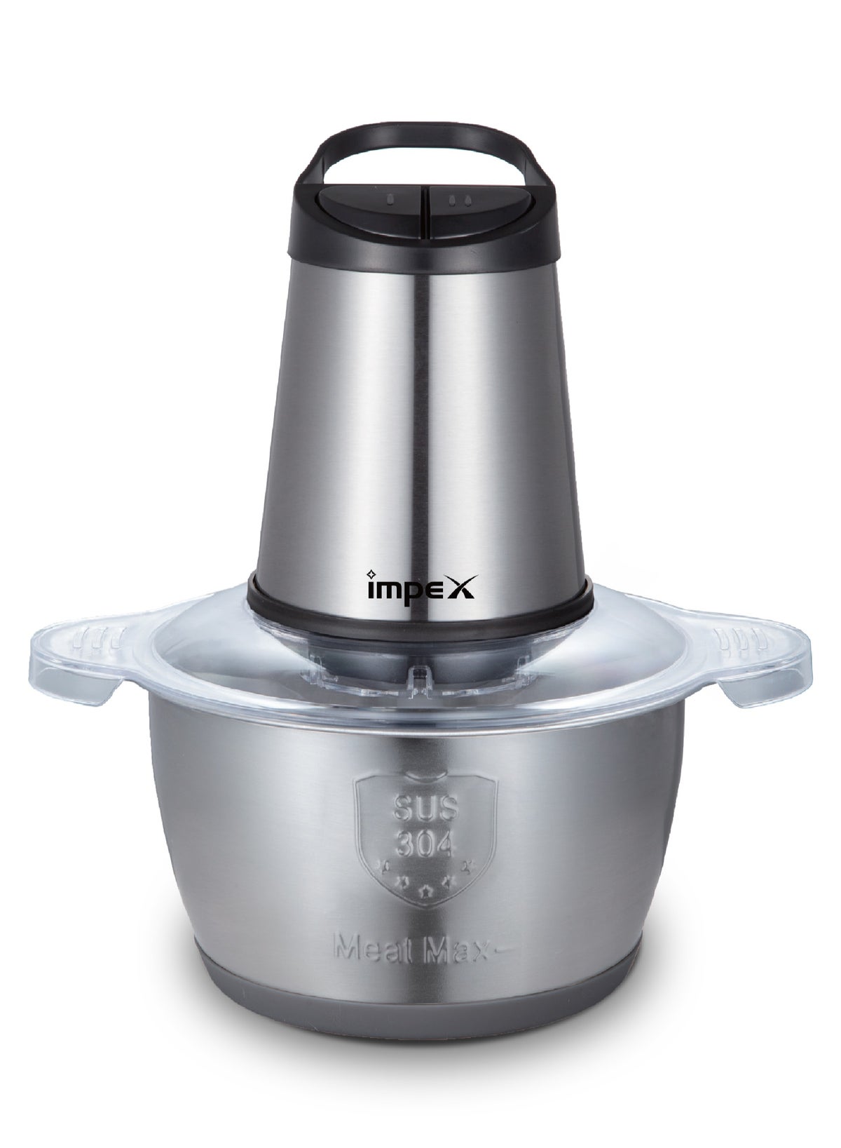 Impex Electric Food Chopper Stainless Steel Bowl With 2 Speed ...