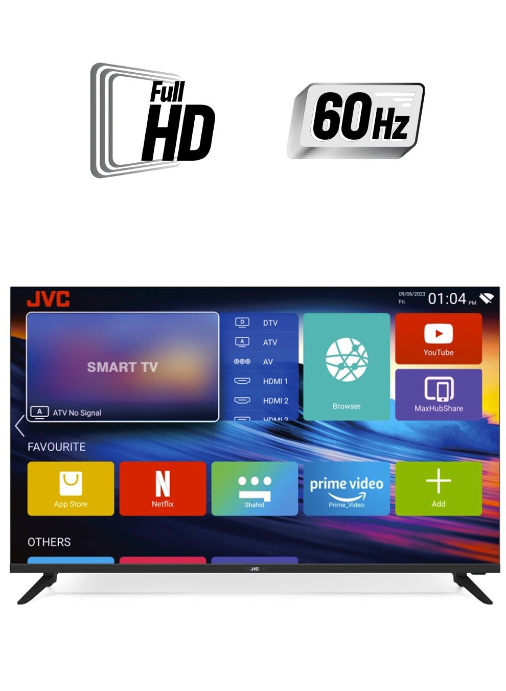 JVC 40 Inch Edgeless Full HD Android Smart TV With Dolby Audio And ...