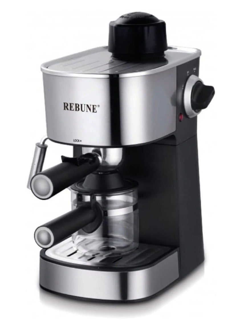 REBUNE Espresso Machine 240 ml 800 W RE-6-021 Silver | Best Price KSA ...