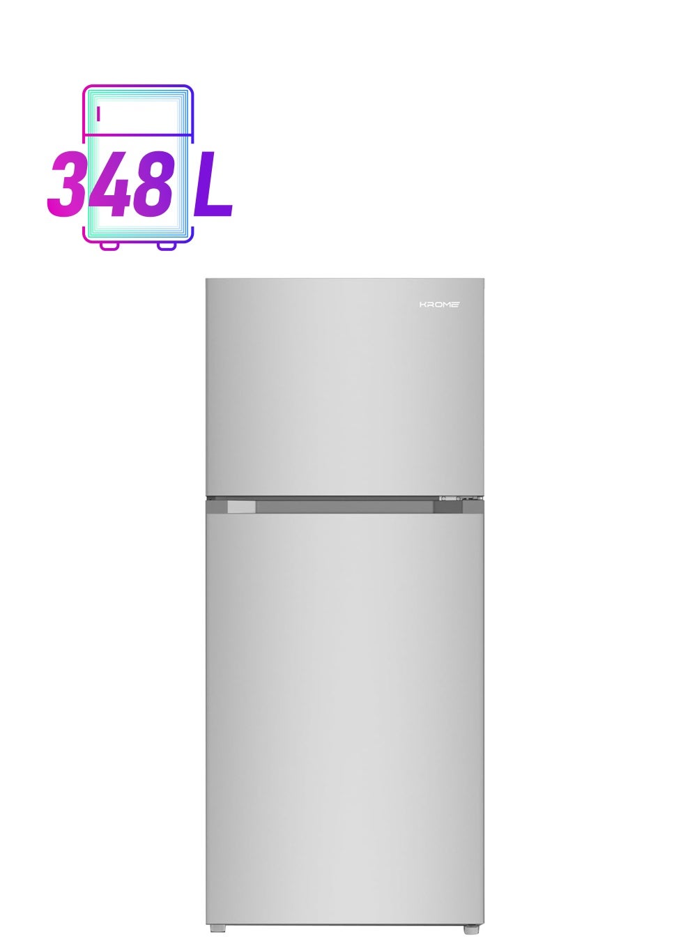 Krome 455 Liter Gross Top Mount Double Door Refrigerator, No Frost ...