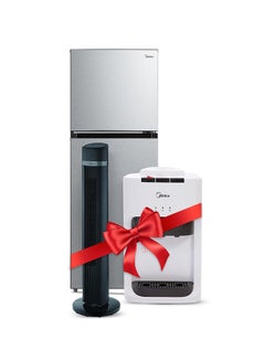 Midea 346L Gross Top Mount Double Door Refrigerator, Frost Free + Table ...