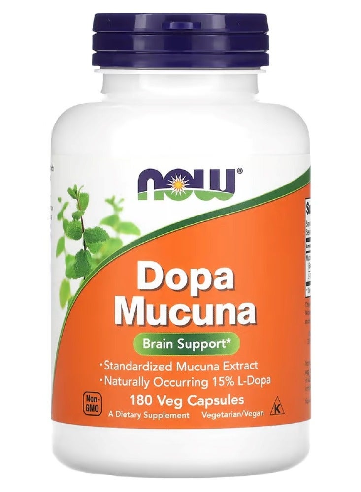 Now Foods Dopa Mucuna, 180 Veggie Capsules | Best Price UAE | Dubai, Abu Dhabi