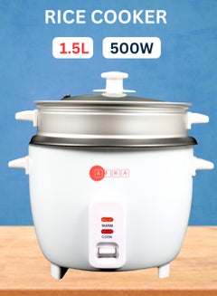AFRA Rice Cooker | 1.5L Capacity | 500W | Automatic Keep Warm Function ...