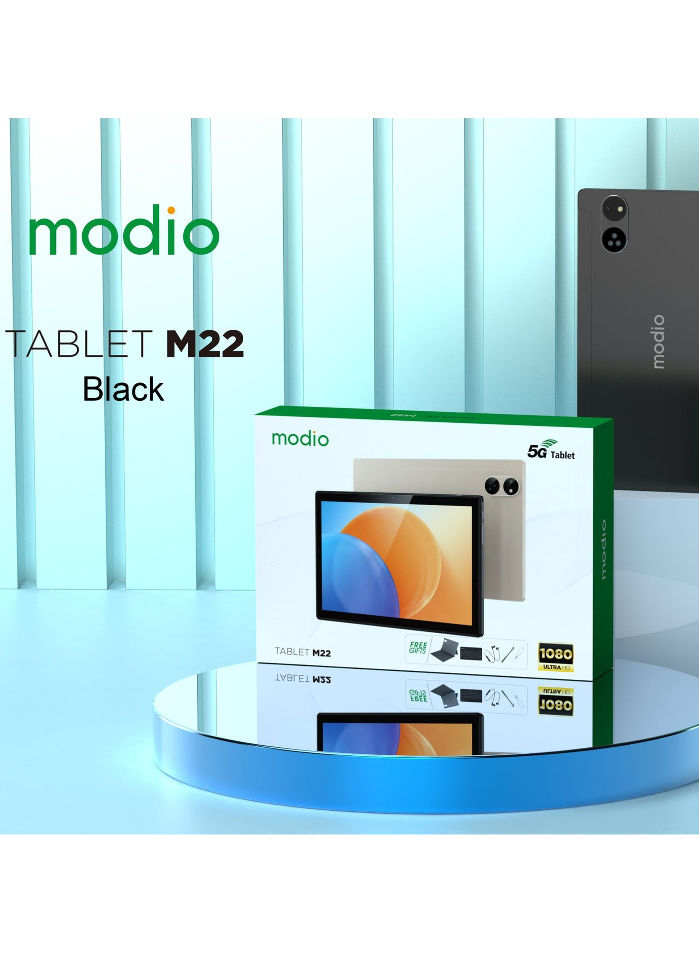 modio M22 5G 10.1 Inch (8GB RAM+512GB ROM) Smart Tablets Black Price in ...