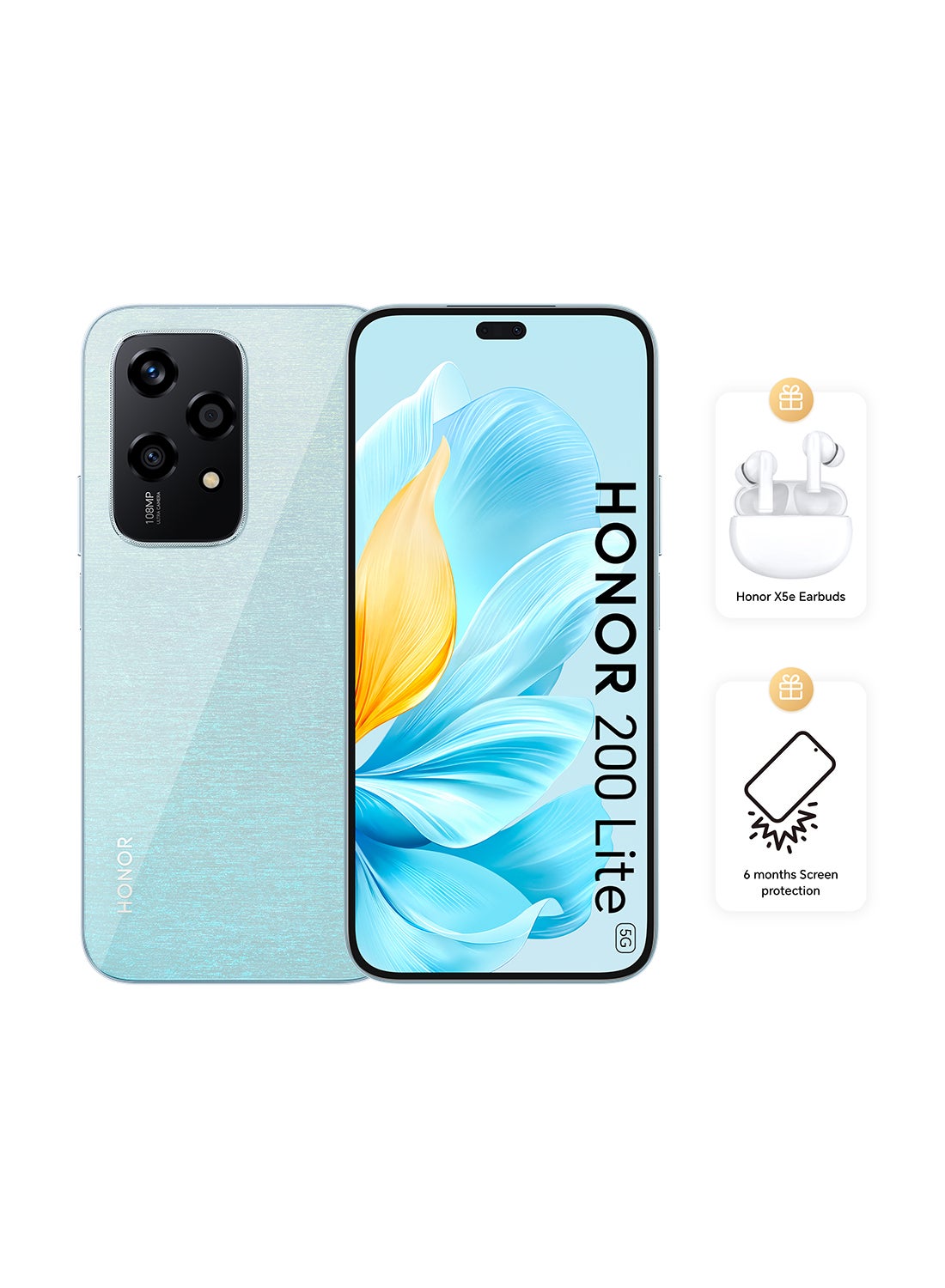 Honor 200 Lite 5G Dual SIM Starry Blue 8GB RAM + 256GB With Free Honor ...