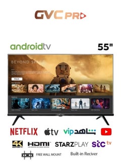gvc pro 55 inch Smart TV, high resolution, 4K, Android - GVC-55TUS5100 ...