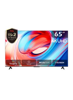 TCL 65 Inch 4K LED HDR 10 UHD Dynamic Color Enhancement Metallic Bezel ...