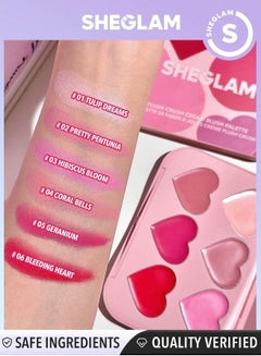 SHEGLAM Flush Crush Cream Blush Palette - Blushing Bouquet Blushing Bouquet Egypt | Cairo, Giza