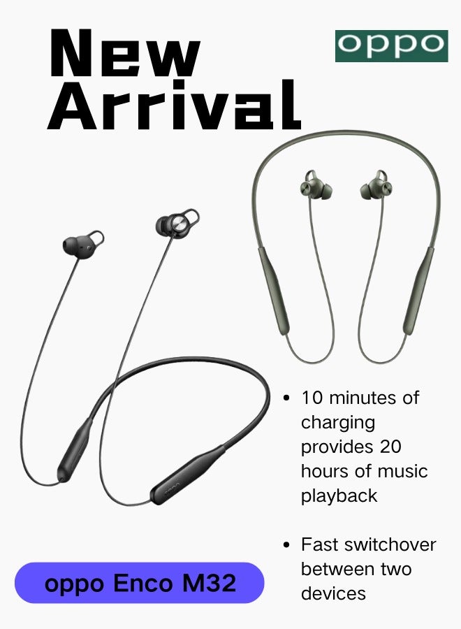 OPPO Enco M32 Hanging Neck Sports Bluetooth Headphones China Version ...