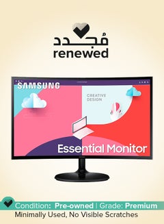 Samsung Renewed - 24 Inch Essential Curved Monitor, 75Hz AMD FreeSync ...