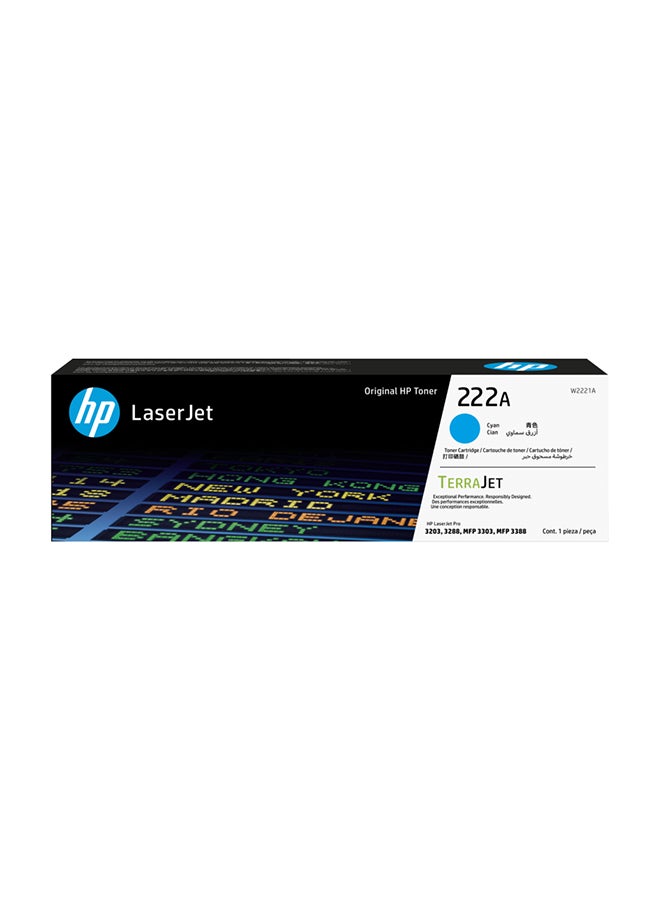 HP 222A Cyan Original LaserJet Toner Cartridge (W2221A) Cyan | Best ...