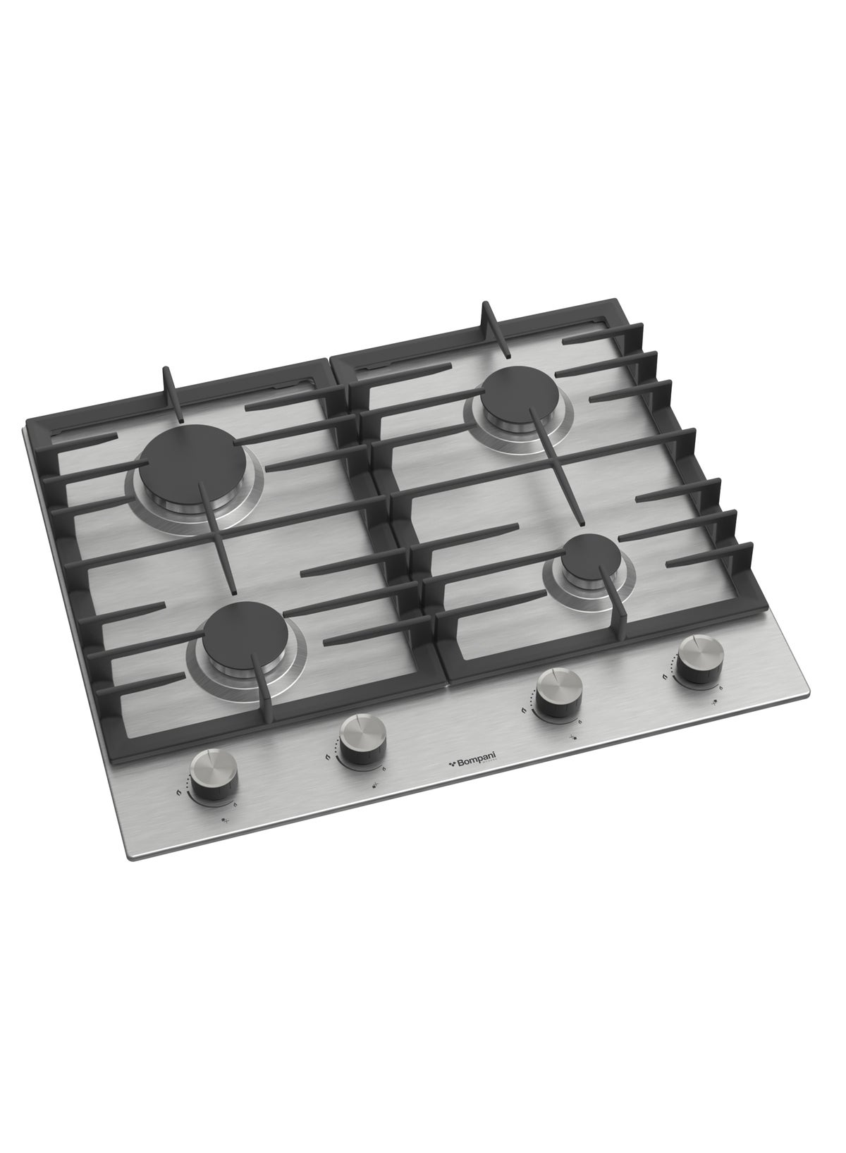 Bompani 60cm Built-In Hob, Stainless Steel, 4 Gas Euro Type Pool ...