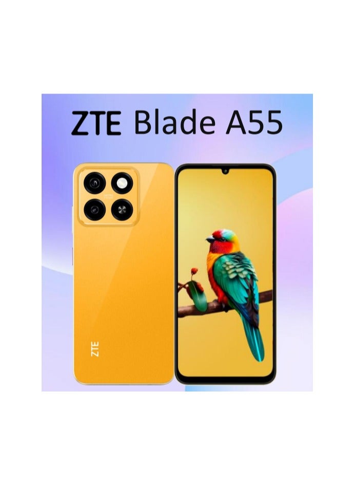 ZTE Blade A55 Dual SIM Sunset Orange 4+8GB RAM 128GB 4G - Middle East ...