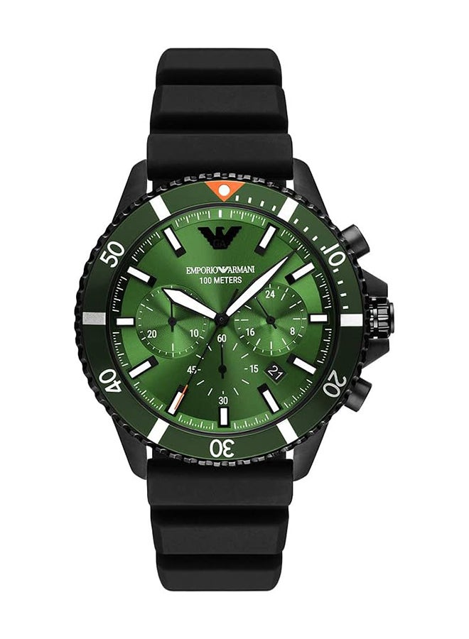 EMPORIO ARMANI Men's Chronograph Silicone Wrist Watch AR11463 | Best ...