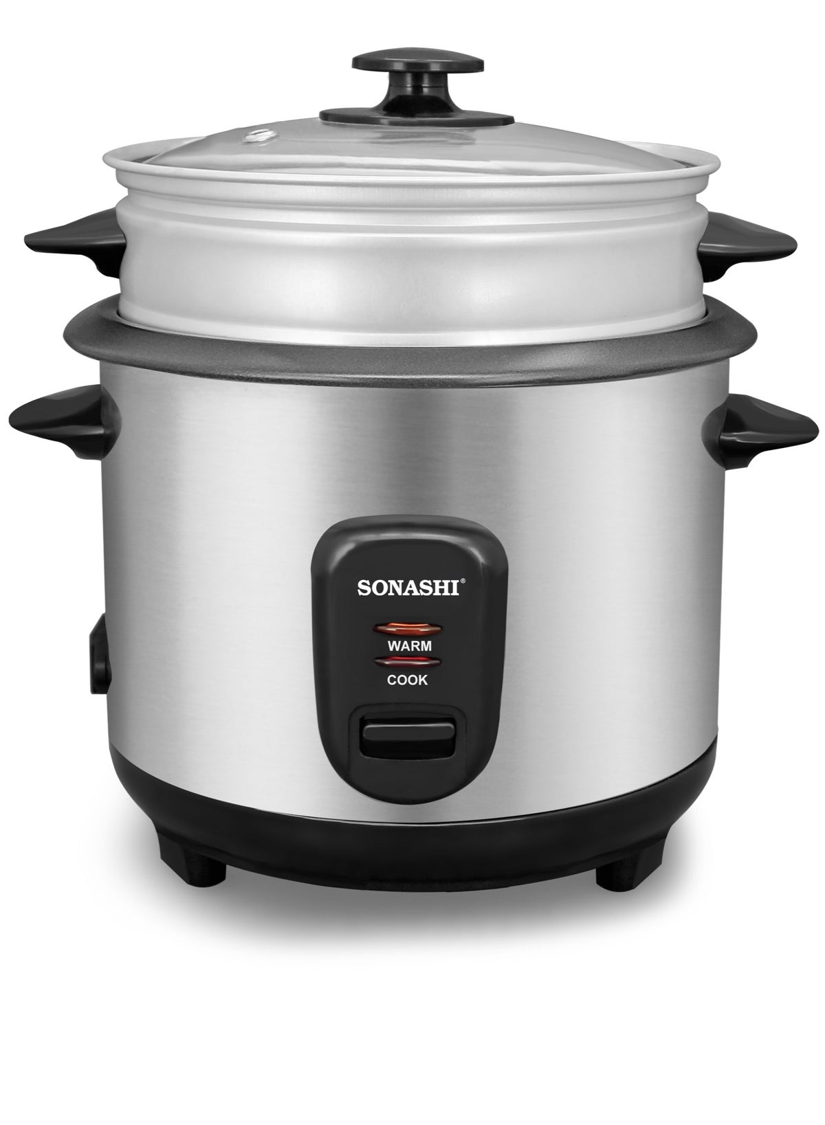 SONASHI 1.8L Rice Cooker with Stainless Steel Housing and Removable ...