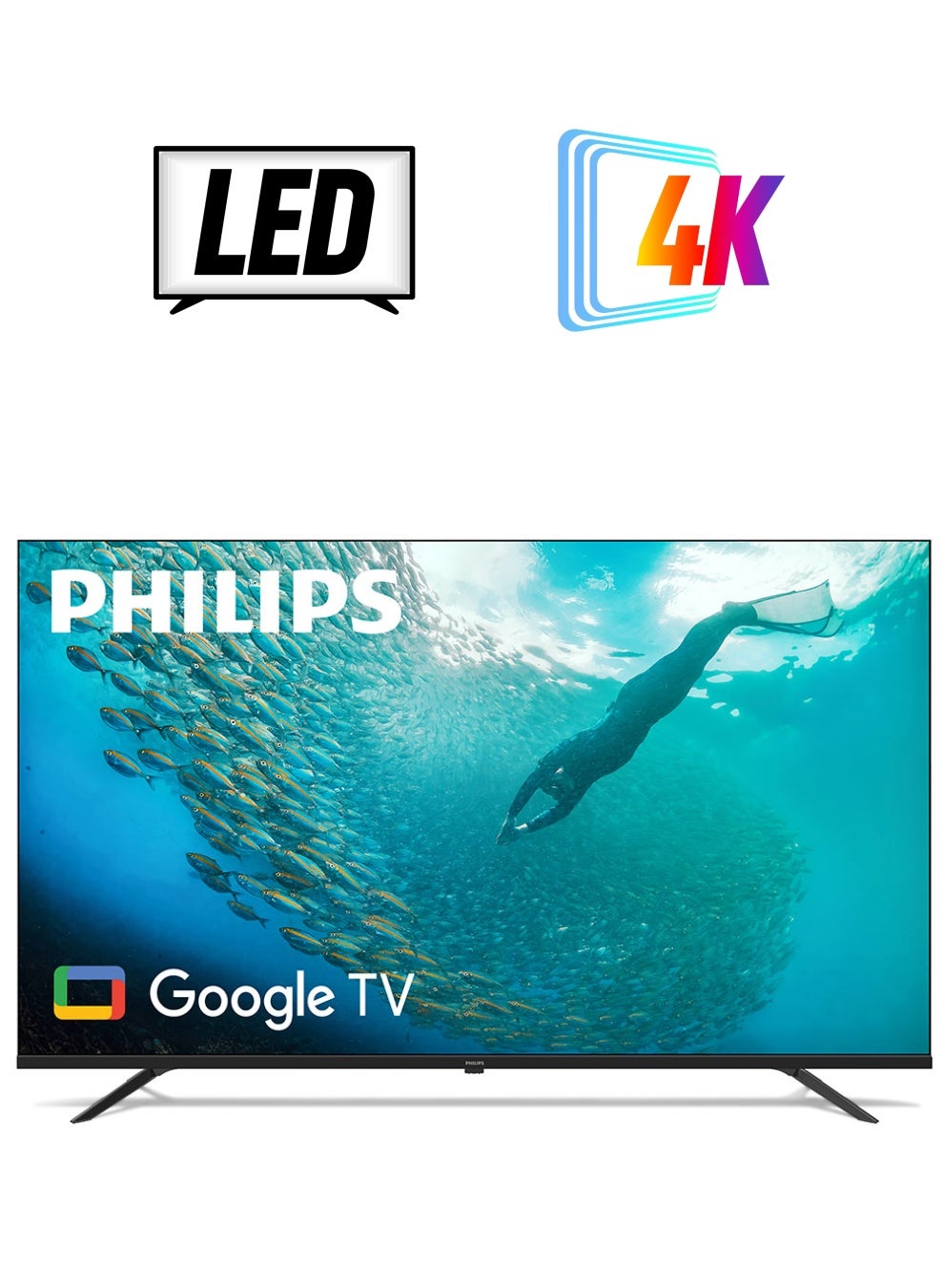 Philips 75 inch 4K Google Smart TV 75PUT7029 Black 75PUT7029 Black ...