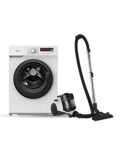 Midea Home Bundle - 7KG Front Load Washing Machine + Canister Vacuum ...