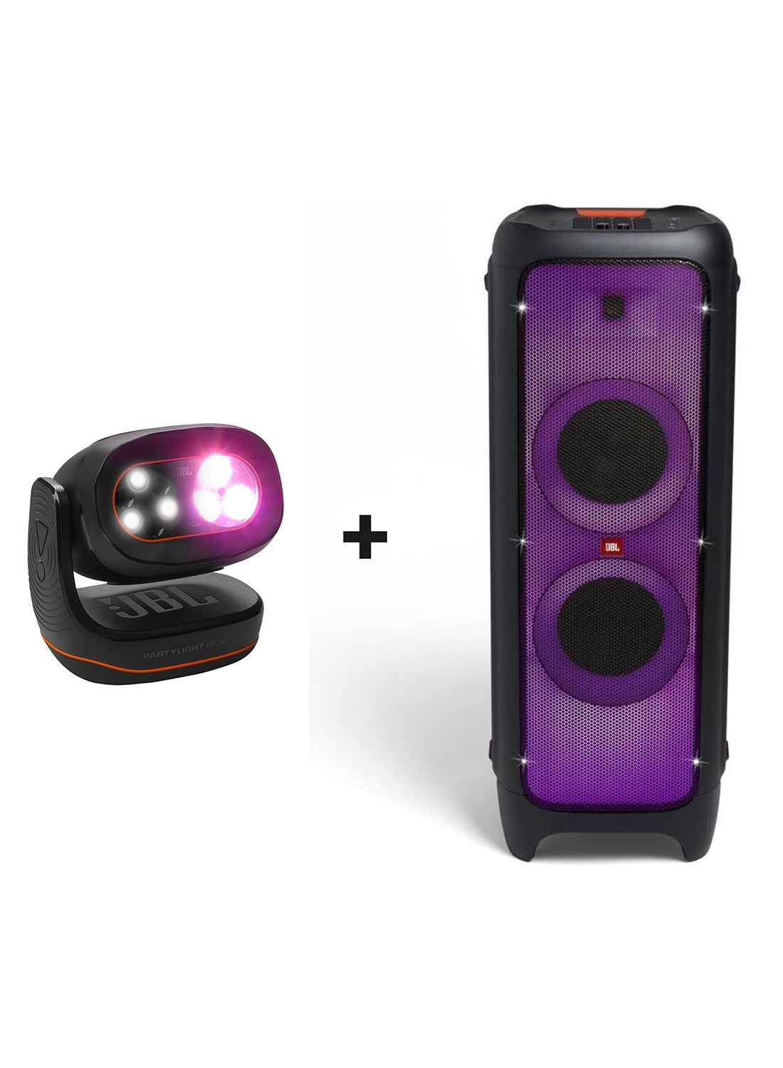 JBL Partylight Beam And Partybox Club 1000 Portable Party Speaker Combo ...