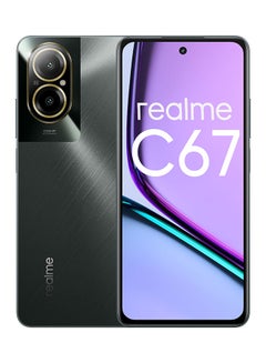 realme C67 Dual SIM Black Rock 8GB RAM 128GB 4G NFC Technology- International Version Egypt ...